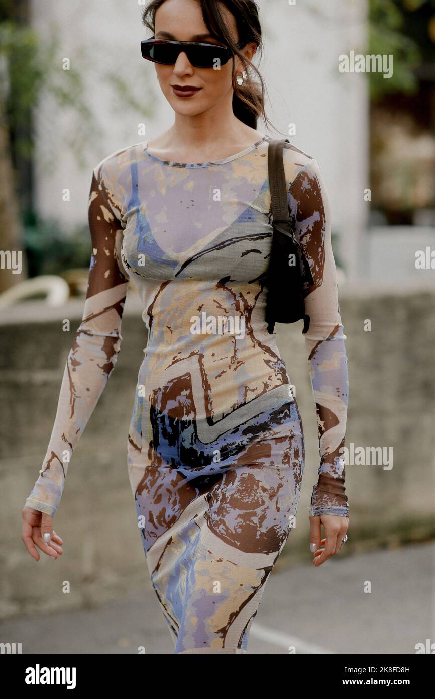 Street style, Mary Leest arriving at Elie Saab Spring Summer 2023 show ...