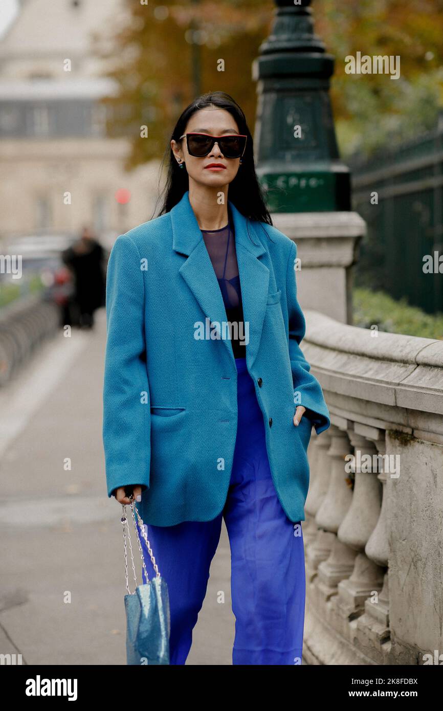 Street style, Pornwika Spiecker arriving at Vivienne Westwood Spring ...