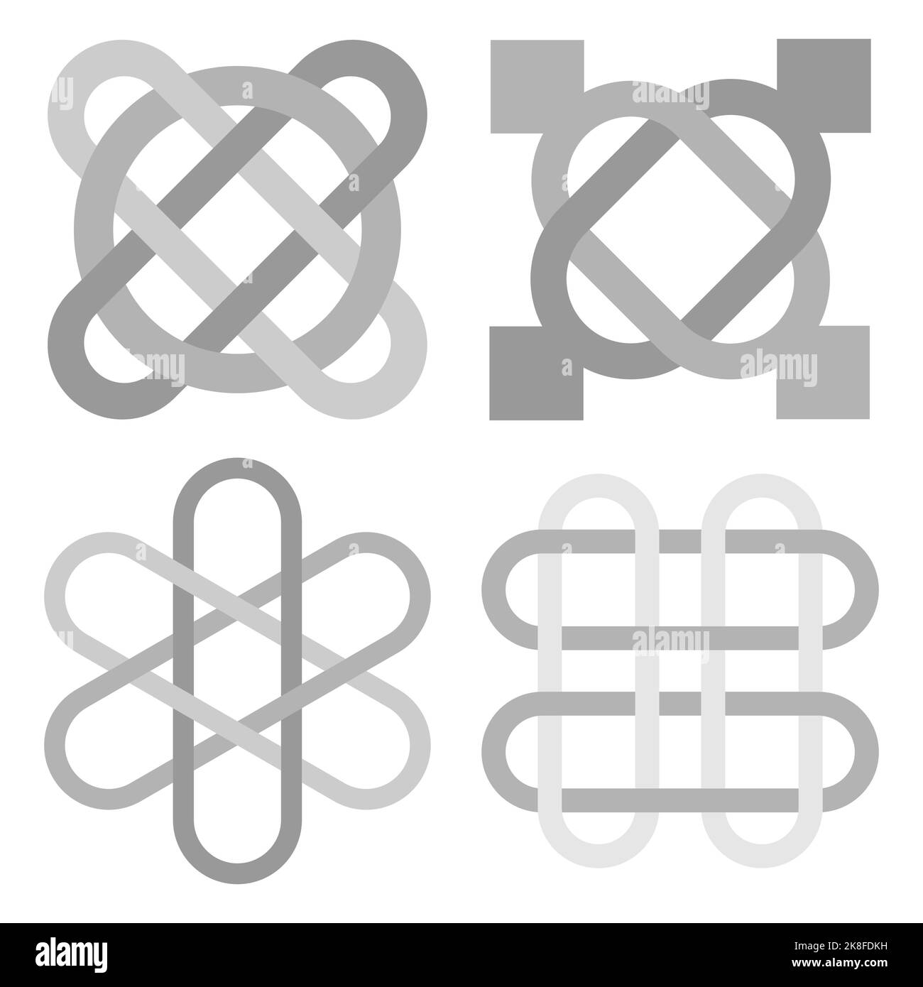 Set of Grey Icons Isolated on White Background Stock Vector Image & Art ...