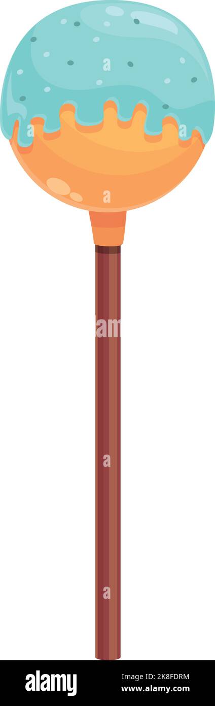 Sugar cake pop icon cartoon vector. Candy stick. Sweet lollipop Stock ...