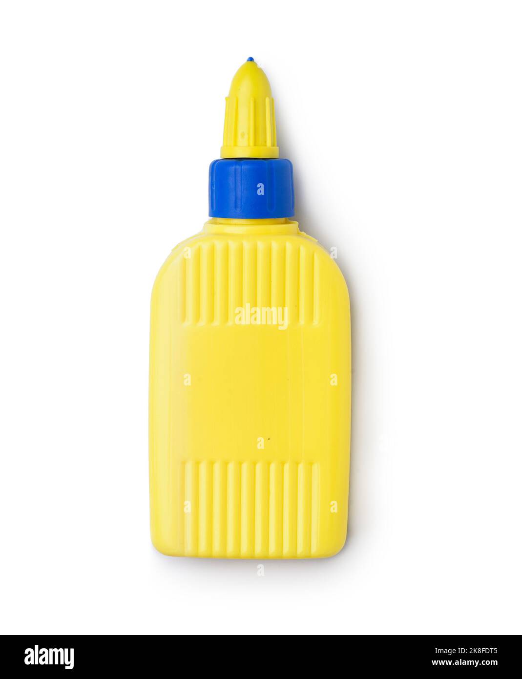 Yellow bottle of glue isolated on white background Stock Photo - Alamy