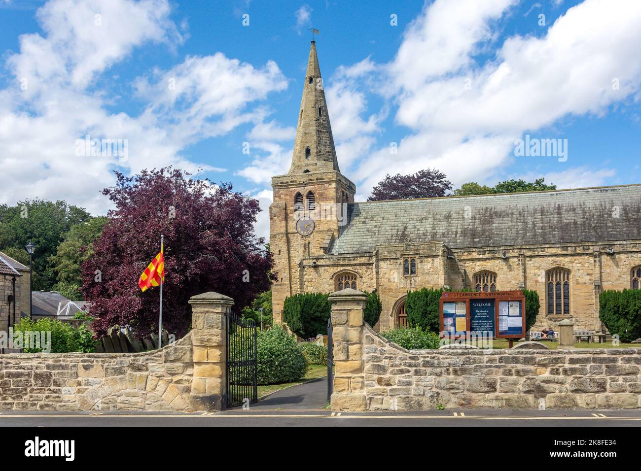 St Lawrence's Church, Dial Place, Warkworth, Northumberland, England ...