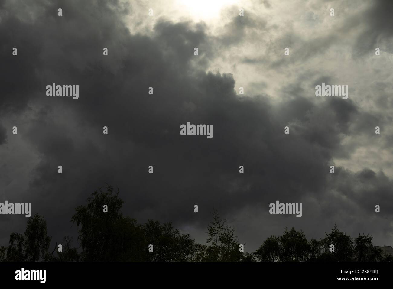 Rain clouds in sky. It's going to rain. Gray clouds. Celestial ...