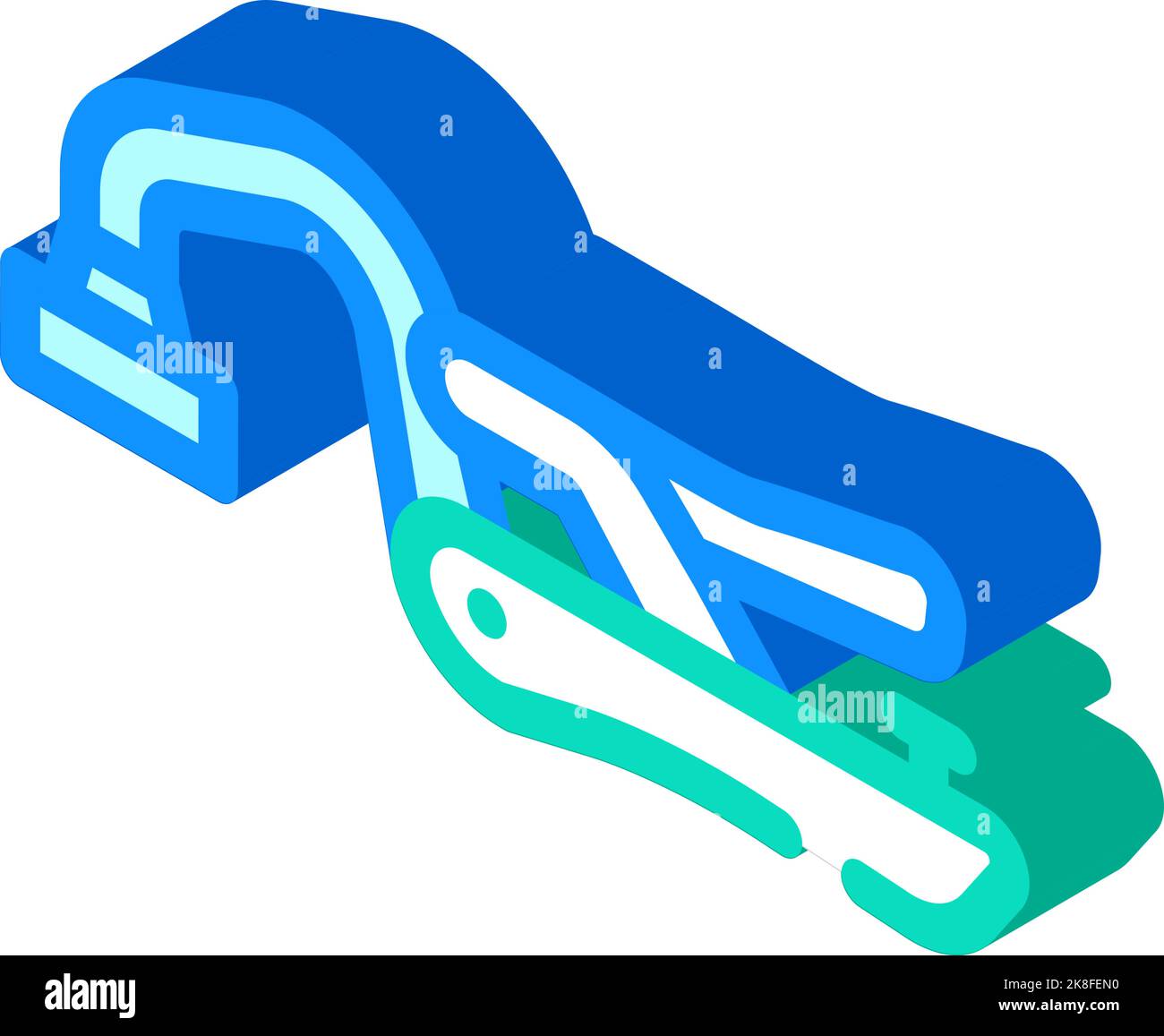 bench clamp isometric icon vector illustration Stock Vector Image & Art ...