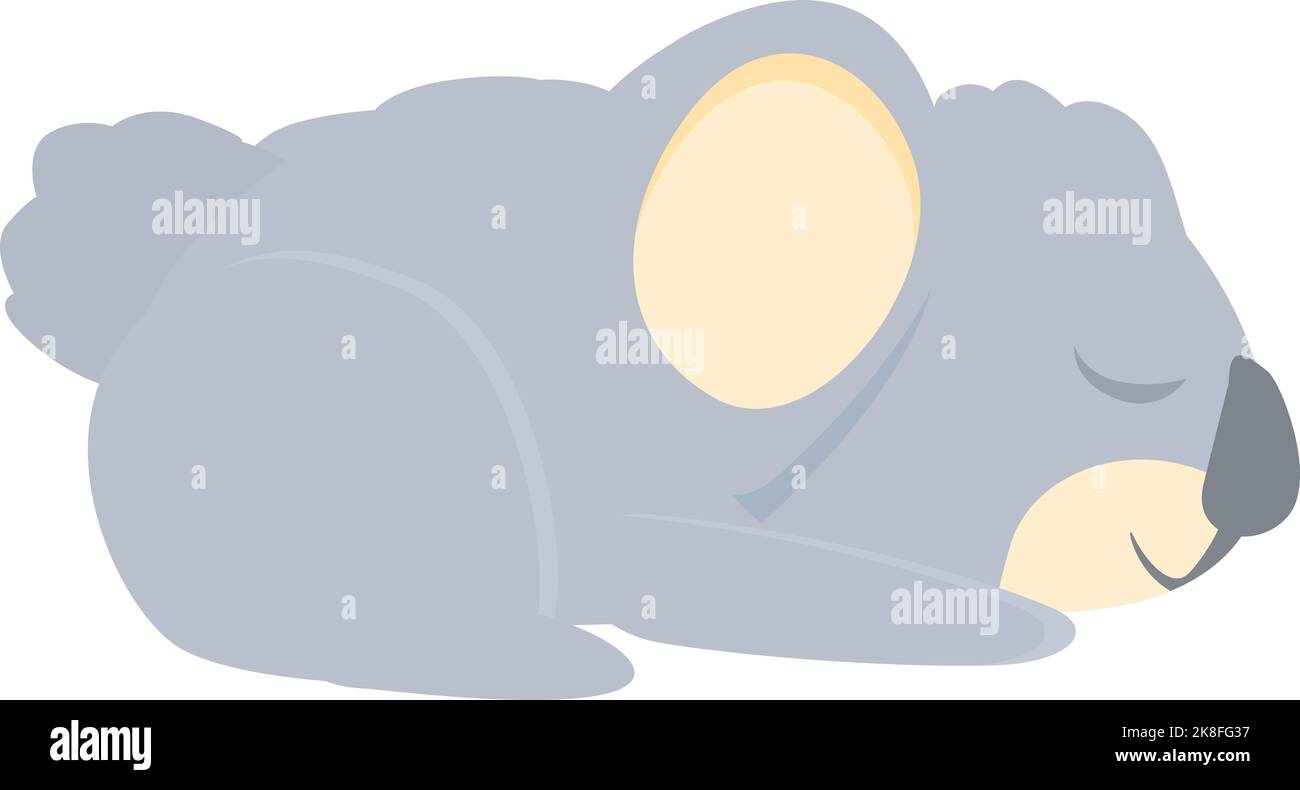 Sleeping koala icon cartoon vector. Cute bear. Australian baby Stock ...