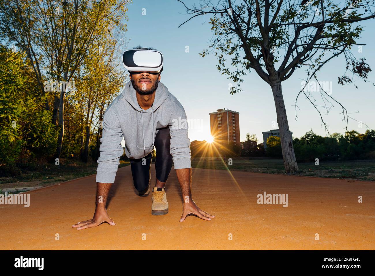 Athlete race starting line hi-res stock photography and images - Alamy