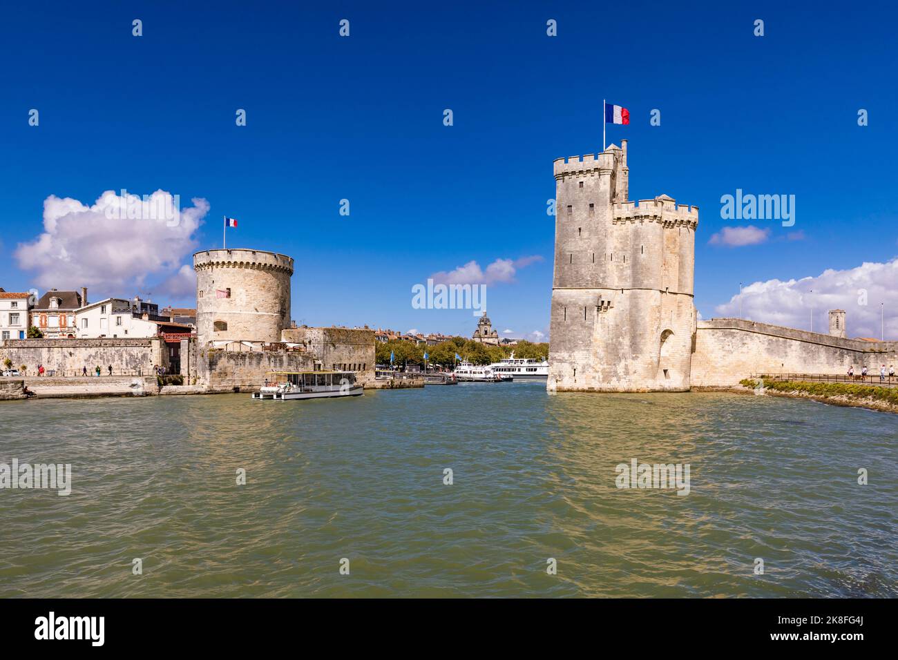 France, Nouvelle-Aquitaine, La Rochelle, Chain Tower and Saint Nicolas ...