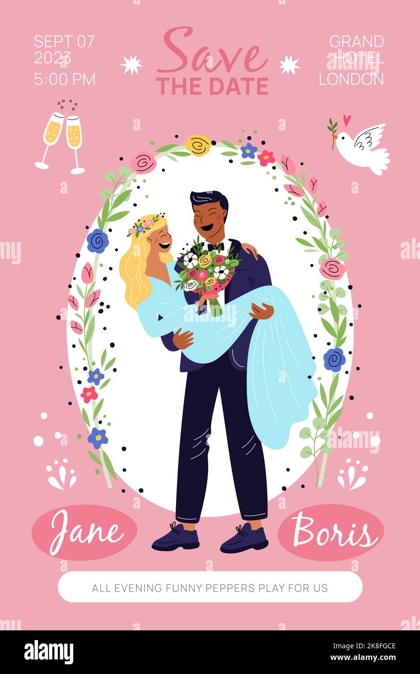 Bride groom wedding hold Stock Vector Images - Alamy