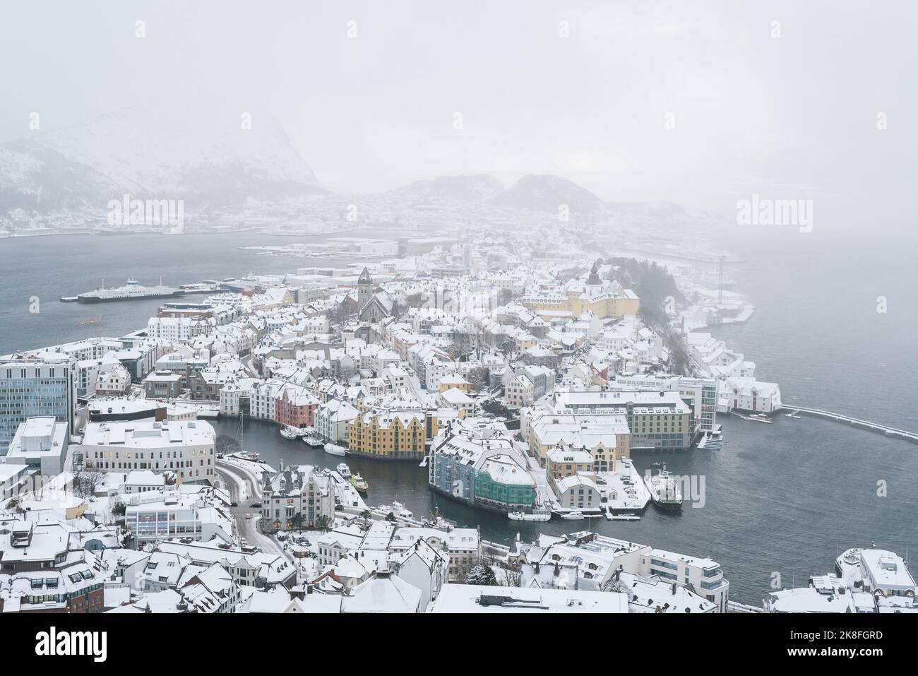 Norwegian winter town hi-res stock photography and images - Alamy