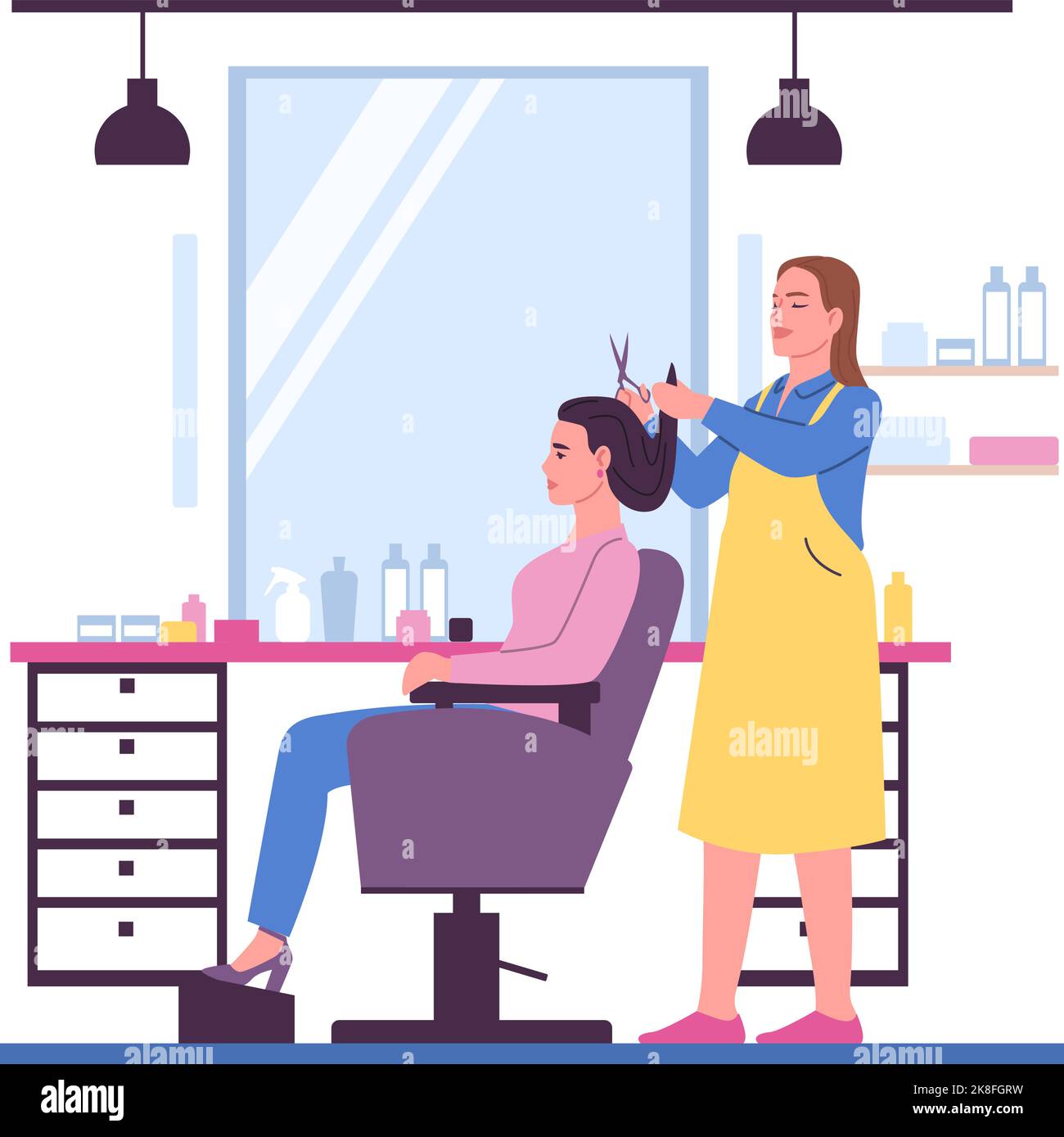 Beauty hairdo Cut Out Stock Images & Pictures - Alamy