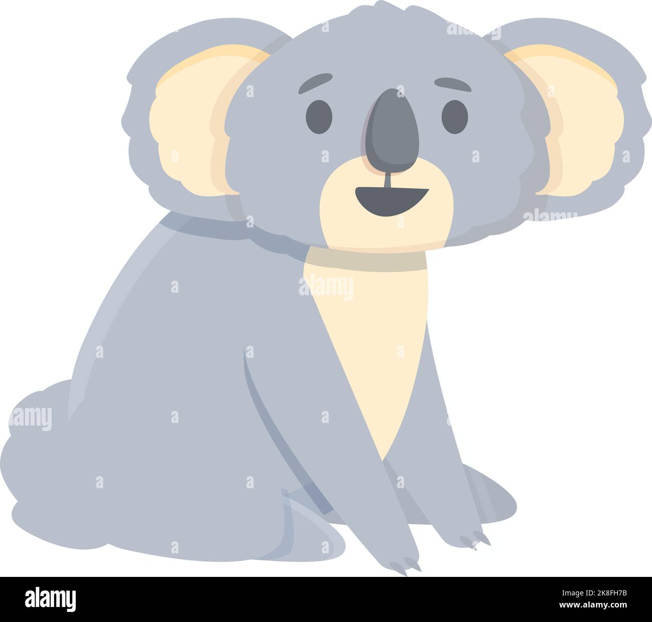Smiling koala icon cartoon vector. Cute bear. Child tree Stock Vector ...