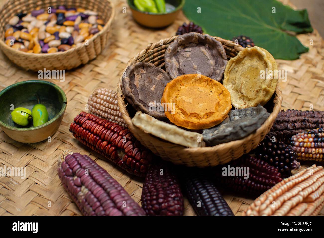 Traditional Mexican food and ingredients Stock Photo - Alamy
