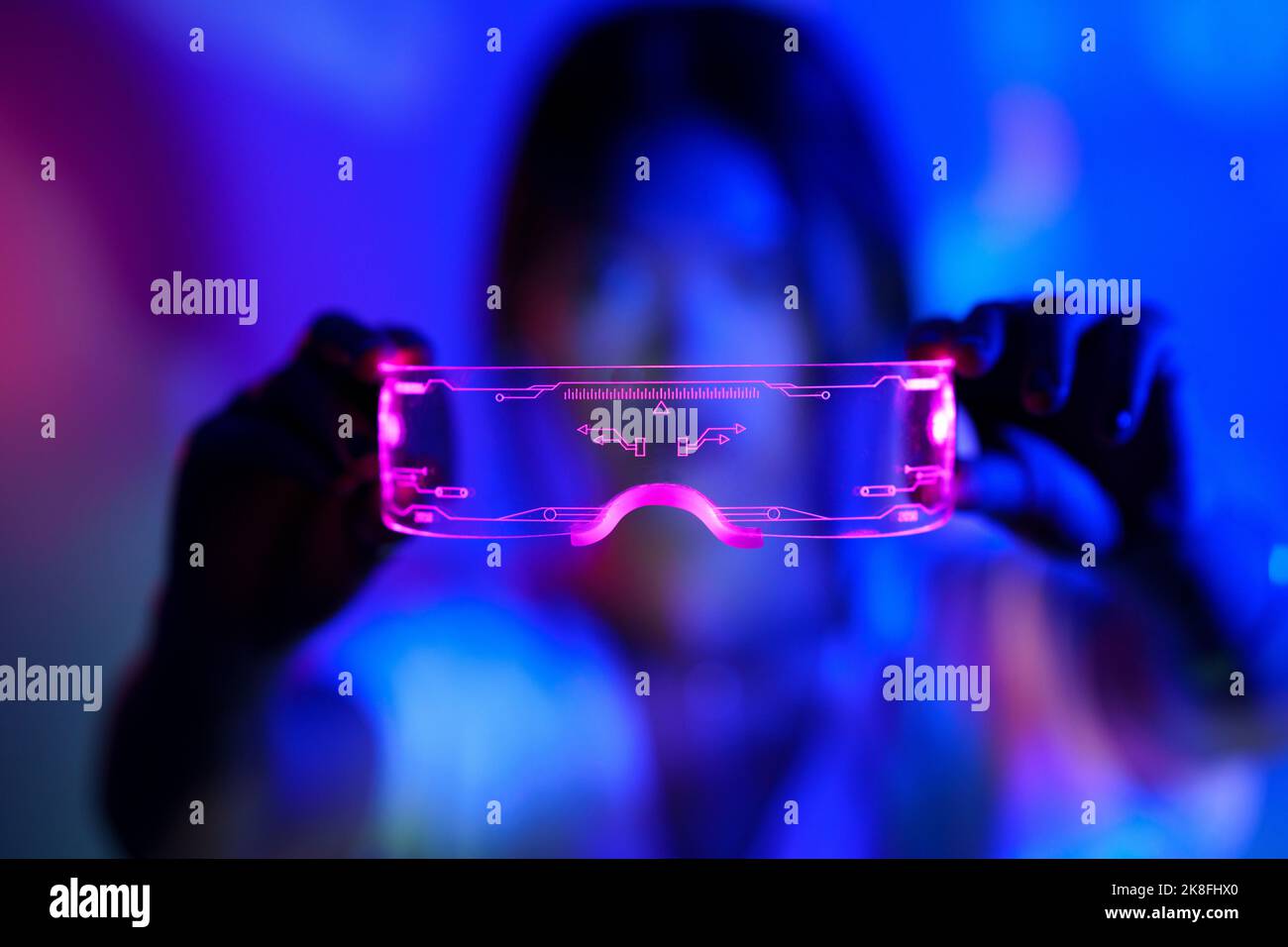 Augmented reality smart glasses showing hi-res stock photography and ...