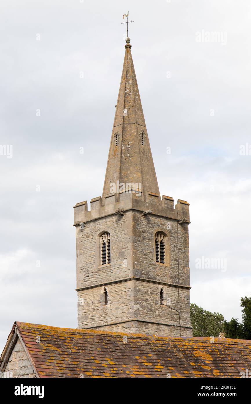 St Andrew & St Bartholomew Church, Ashleworth, Gloucestershire Stock ...