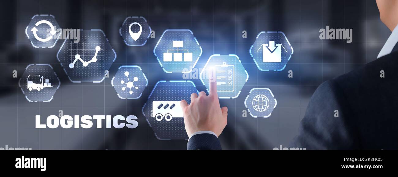 Logistic network distribution concept 2022. Smart technology Stock ...