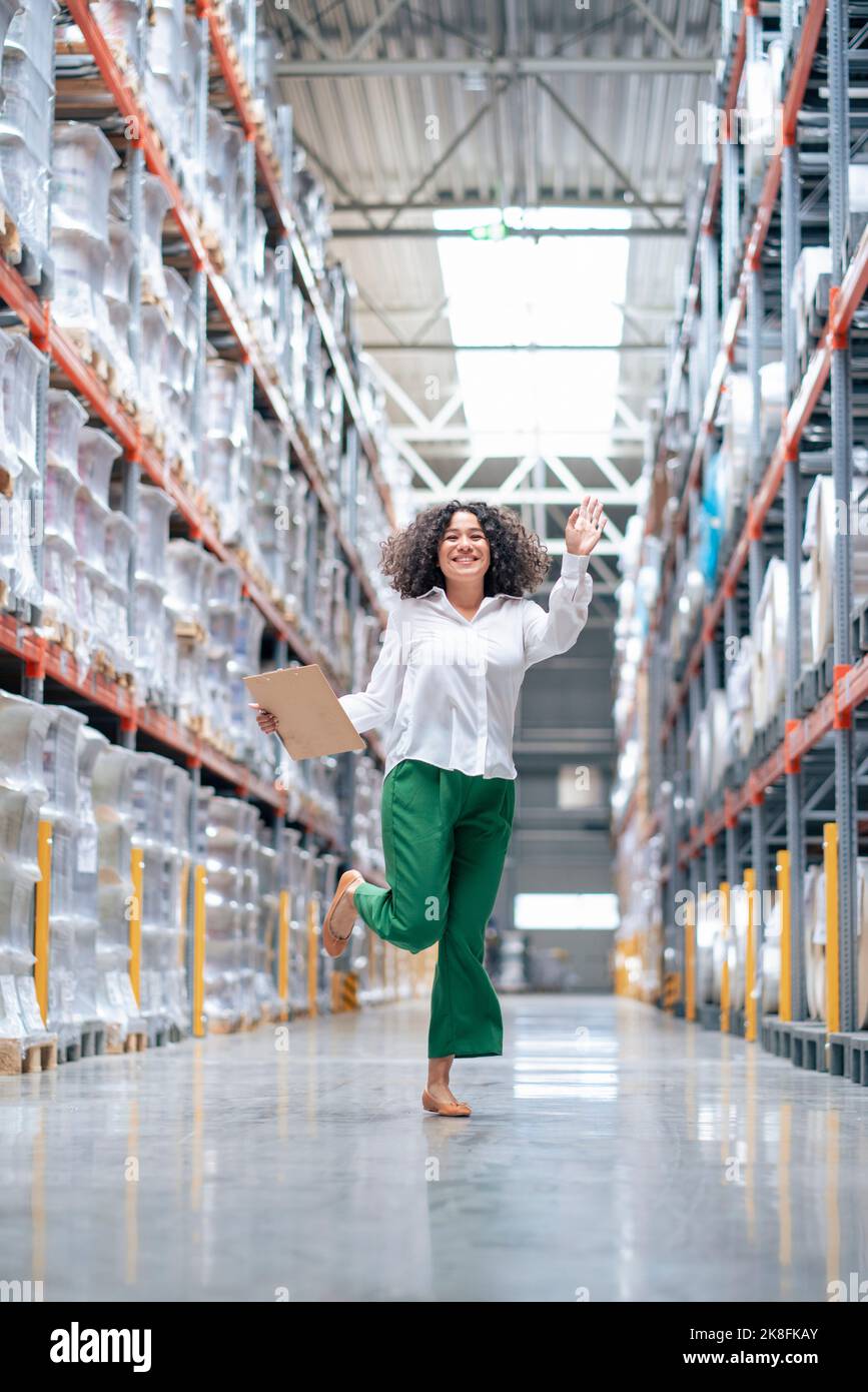 Happy people warehouse inventory hi-res stock photography and images ...