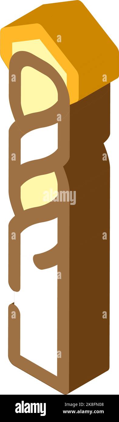 masonry drill bit isometric icon vector illustration Stock Vector Image ...