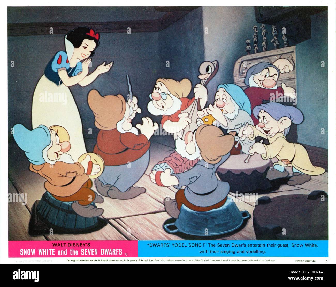 WALT DISNEY's SNOW WHITE AND THE SEVEN DWARFS 1937 supervising director ...