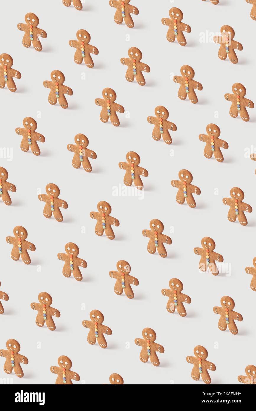 Row of gingerbread men hi-res stock photography and images - Alamy