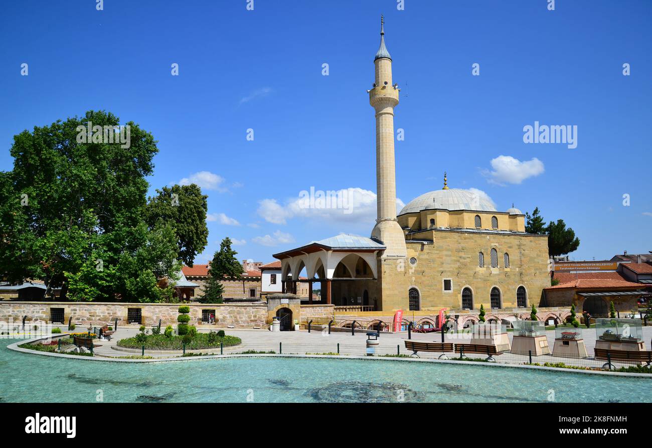Located in Merzifon, Turkey, the Kara Mustafa Pasha Mosque was built in ...