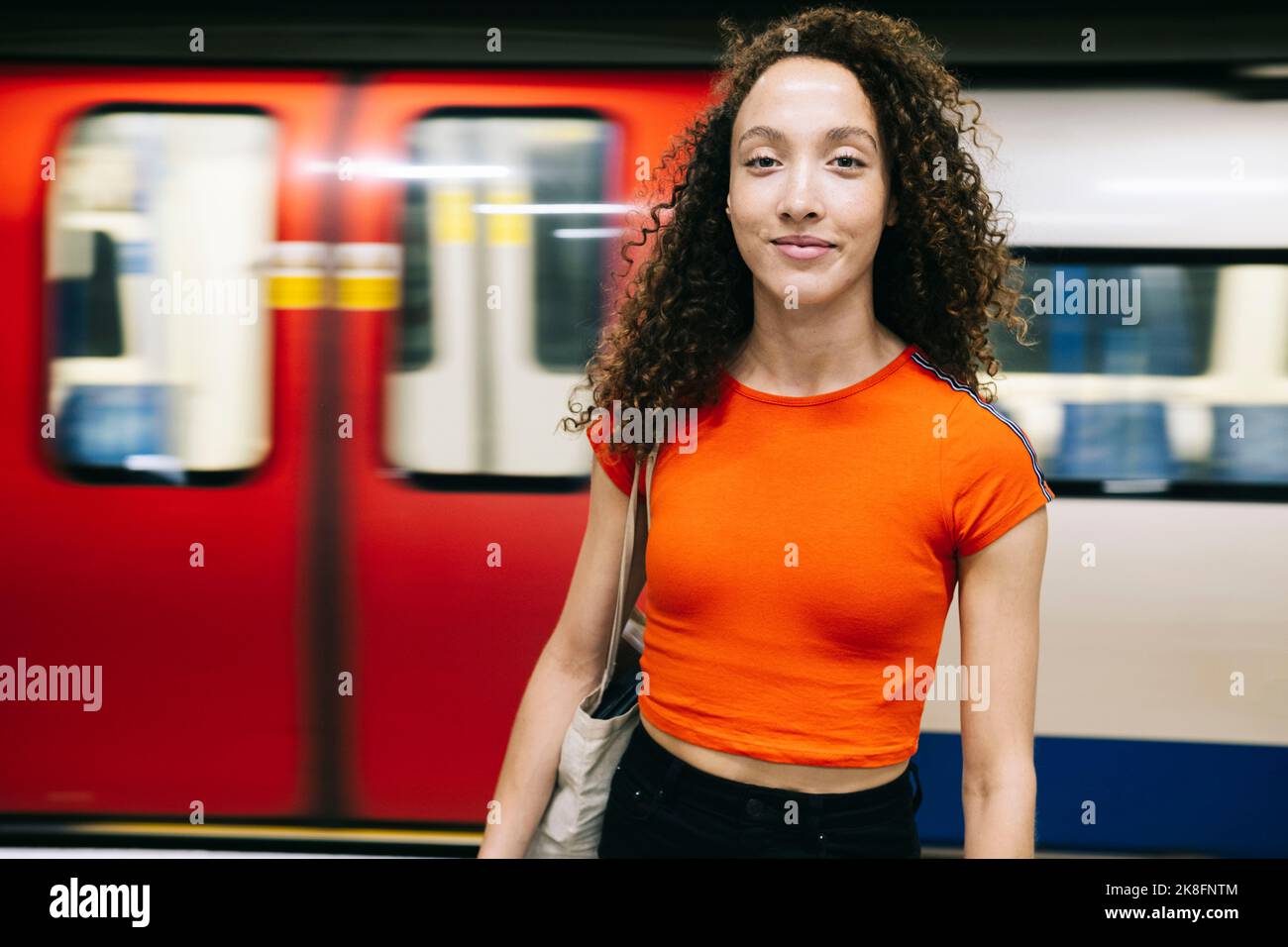Moving train platform person hi-res stock photography and images - Alamy
