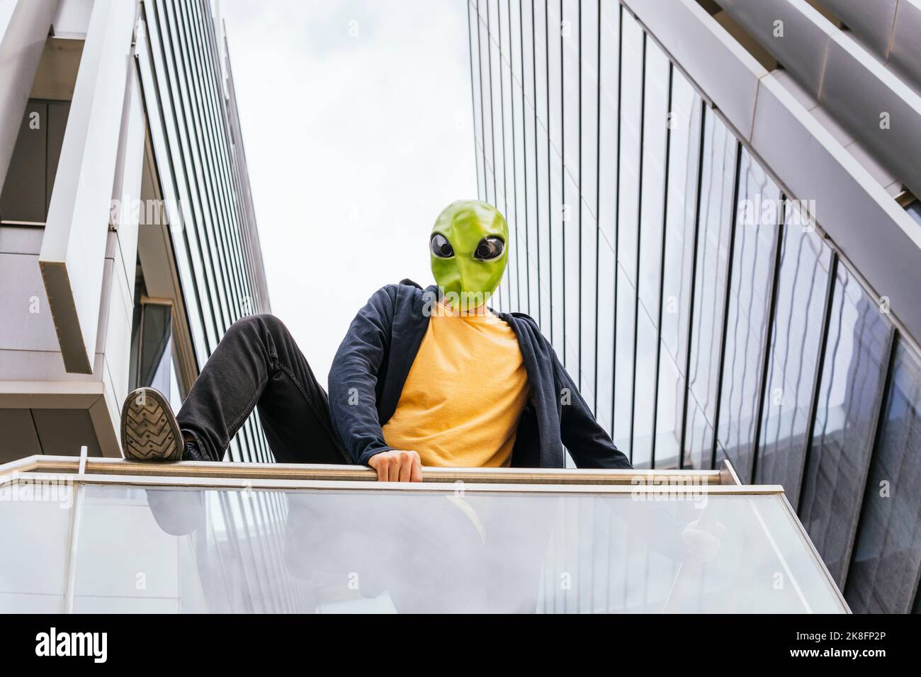 Jumping over railing hi-res stock photography and images - Alamy