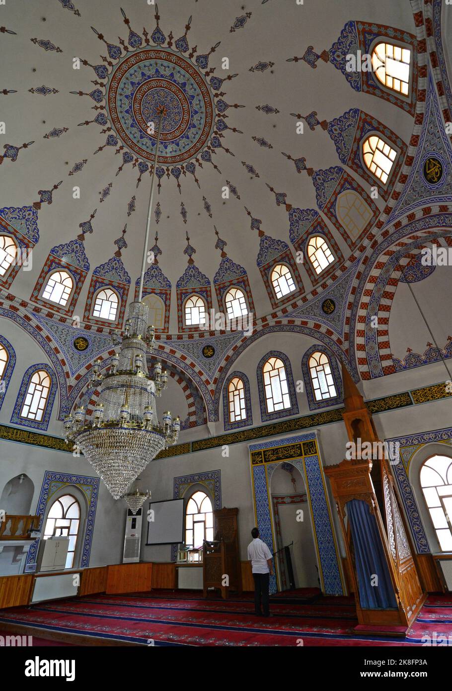 Located in Merzifon, Turkey, the Kara Mustafa Pasha Mosque was built in ...