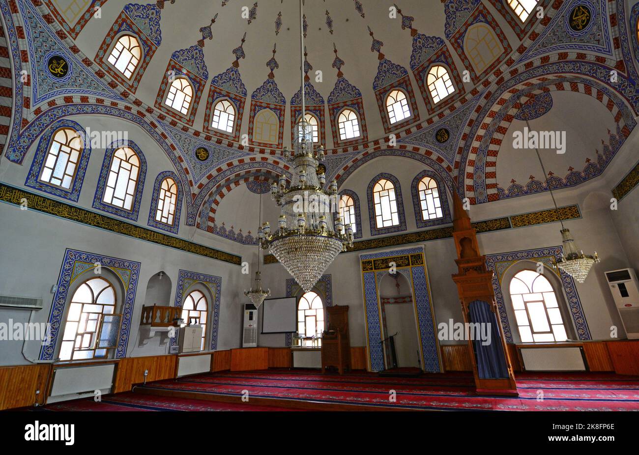 Located in Merzifon, Turkey, the Kara Mustafa Pasha Mosque was built in ...