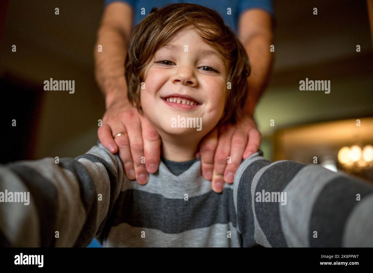 Hands man taking two hi-res stock photography and images - Alamy