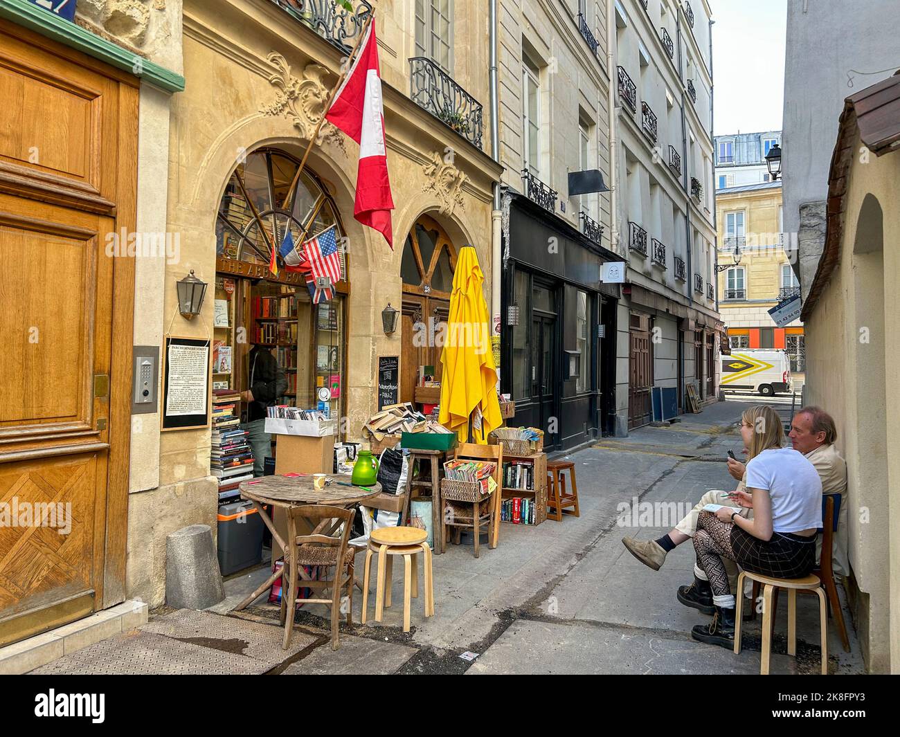Paris, France, Shop Front, Street Scene, Englsh Language, Canadian ...