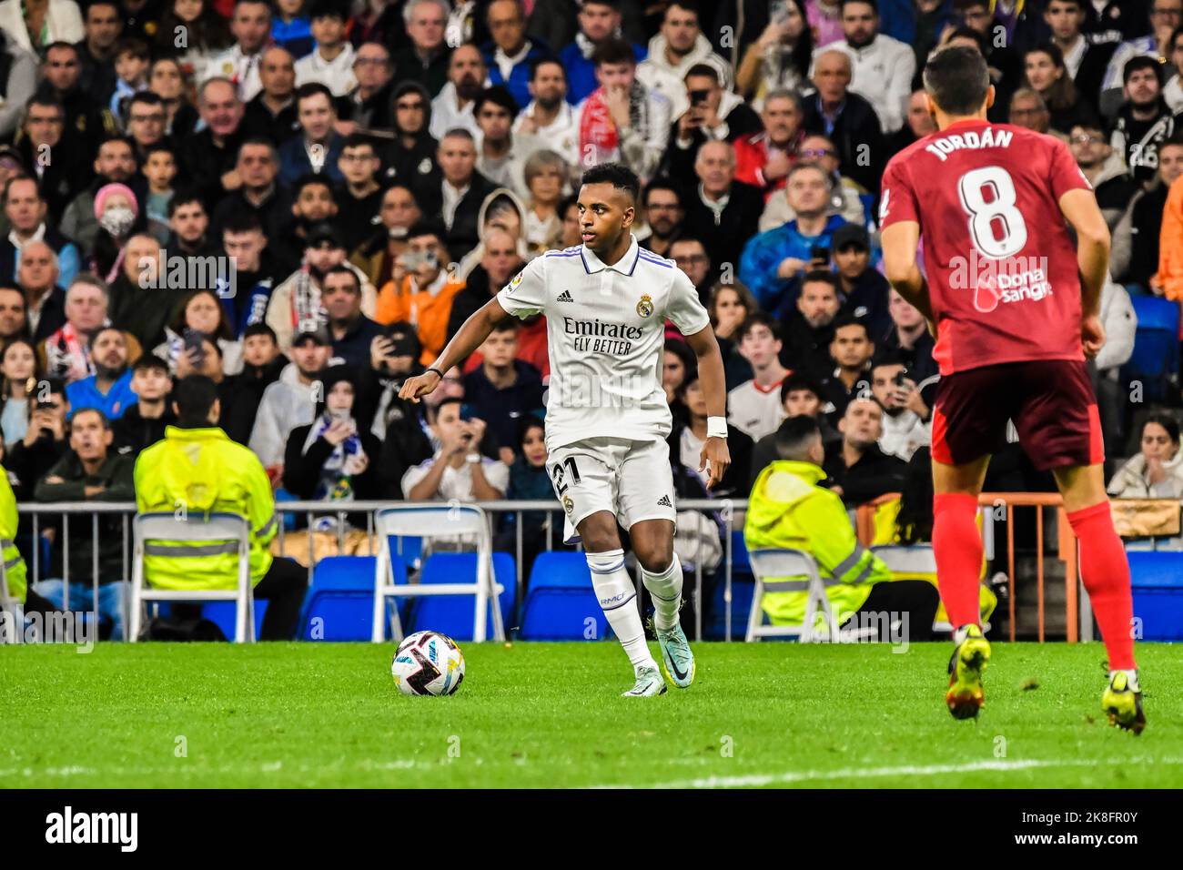 MADRID, SPAIN - OCTOBER 22: Rodrygo of Real Madrid CF during the match ...