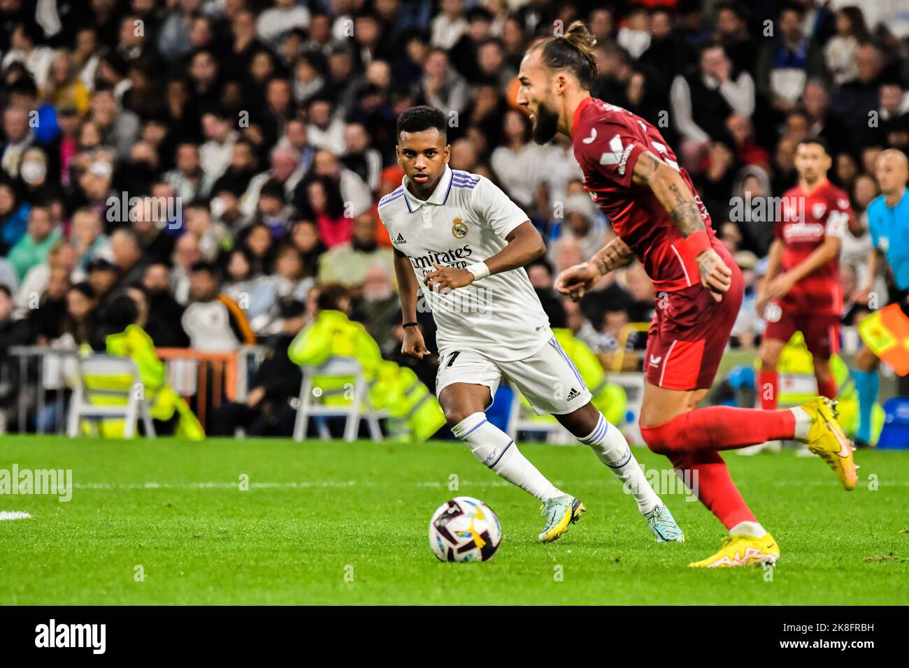 MADRID, SPAIN - OCTOBER 22: Rodrygo of Real Madrid CF during the match ...