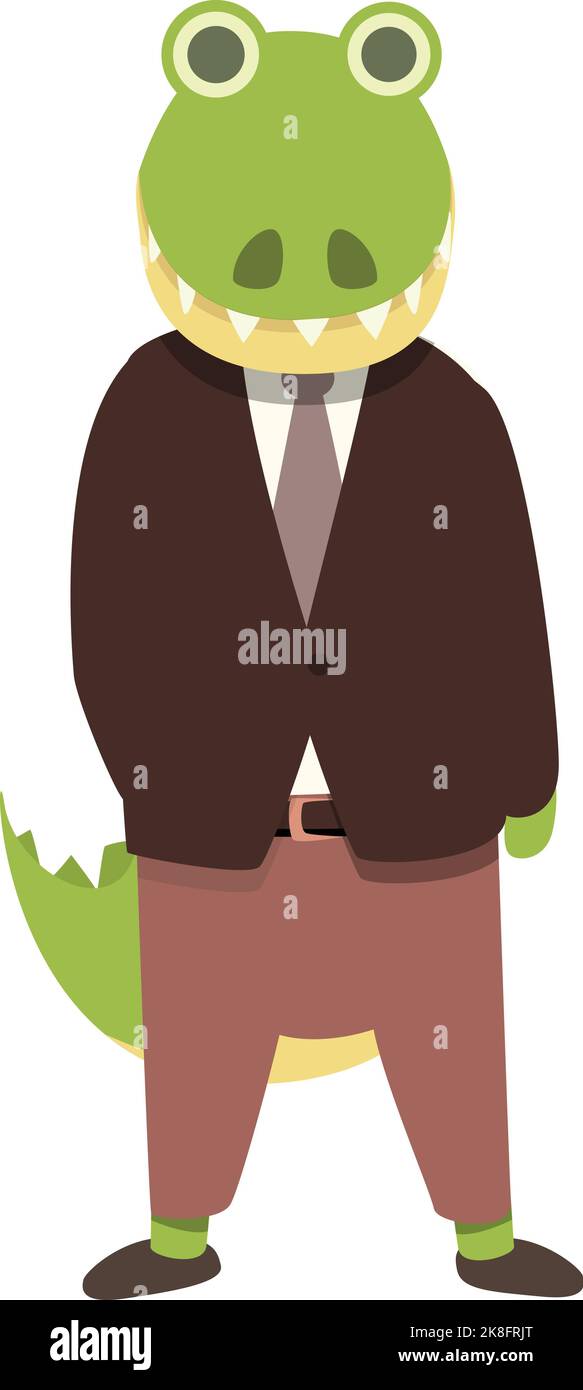 Adorable alligator icon cartoon vector. Baby reptile. Mascot tail Stock ...