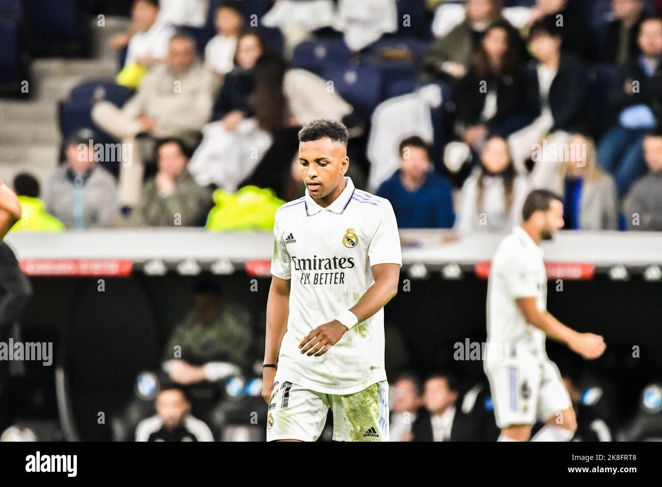 MADRID, SPAIN - OCTOBER 22: Rodrygo of Real Madrid CF during the match ...