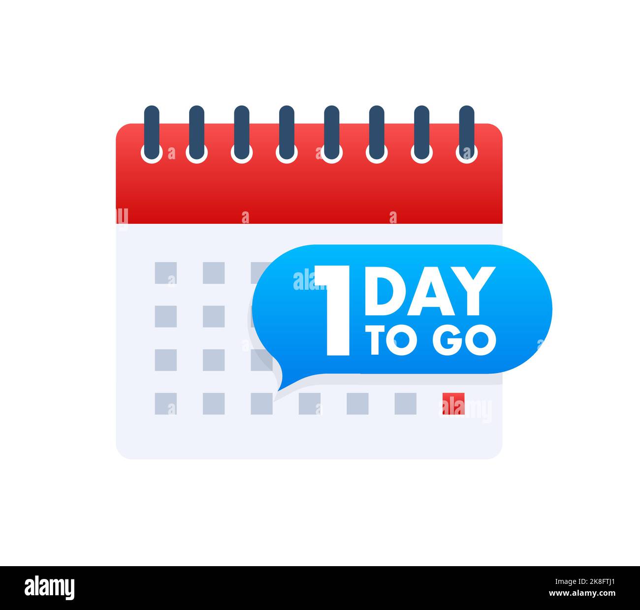 1 Day to go. Countdown timer. Clock icon. Time icon. Count time sale ...