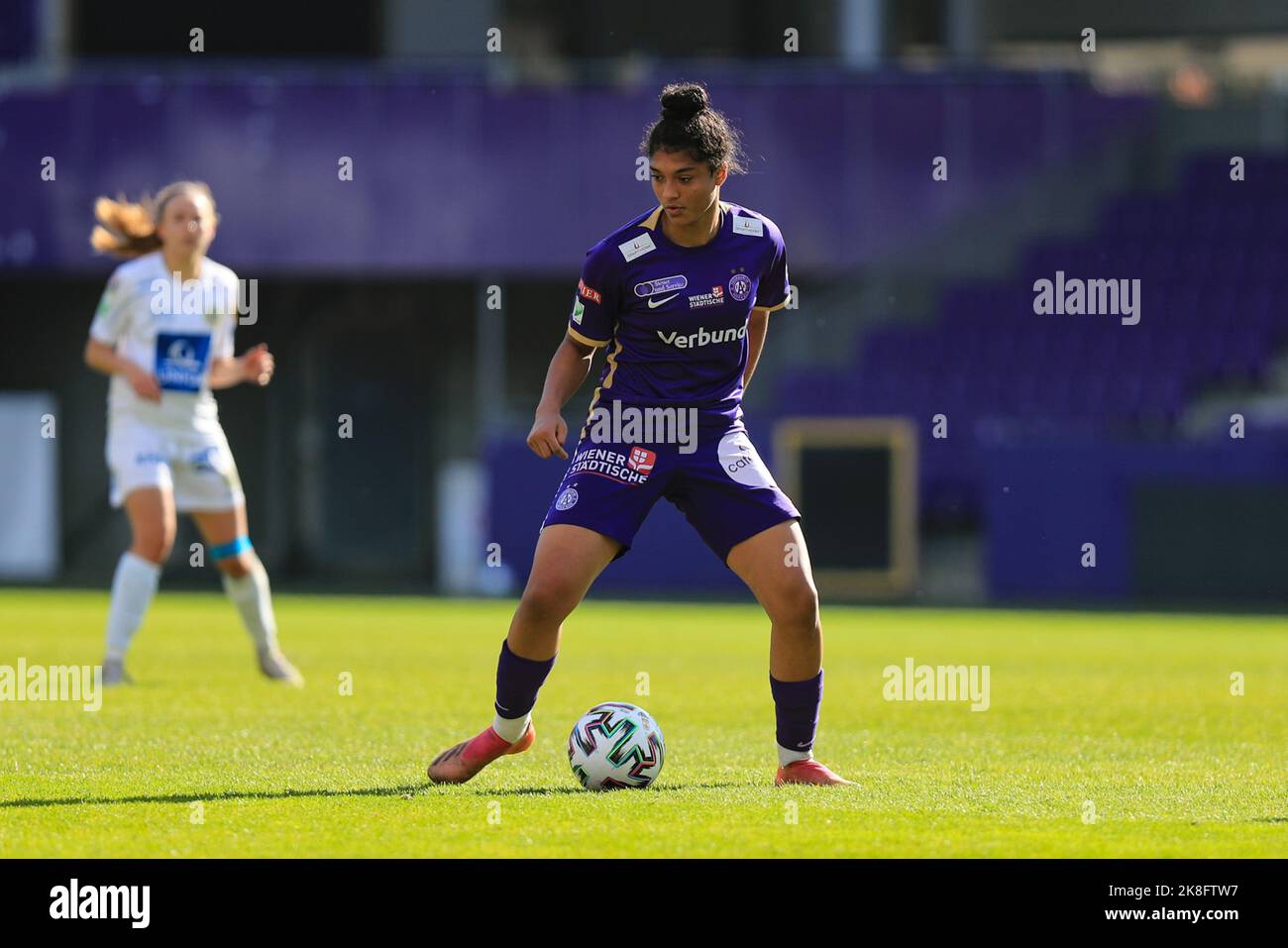 October 23, 2022: Aldiana Amuchie (Austria Wien) in action during the ...