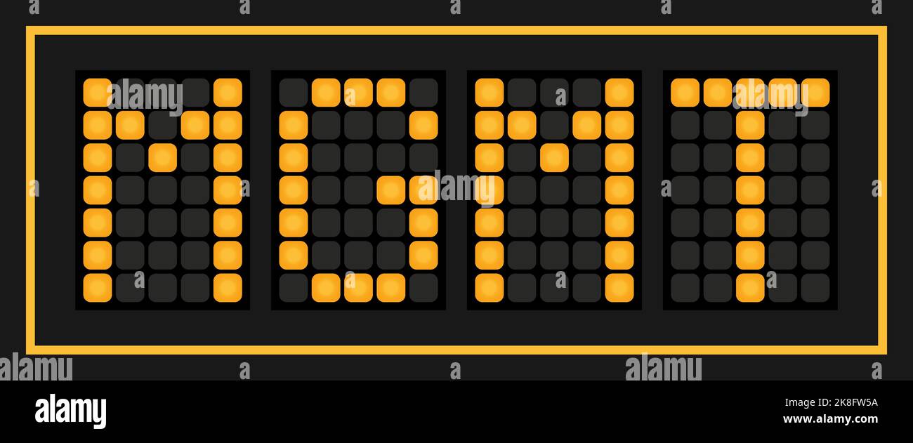 Orange color led banner in word MGMT (abbreviation of Management) on ...