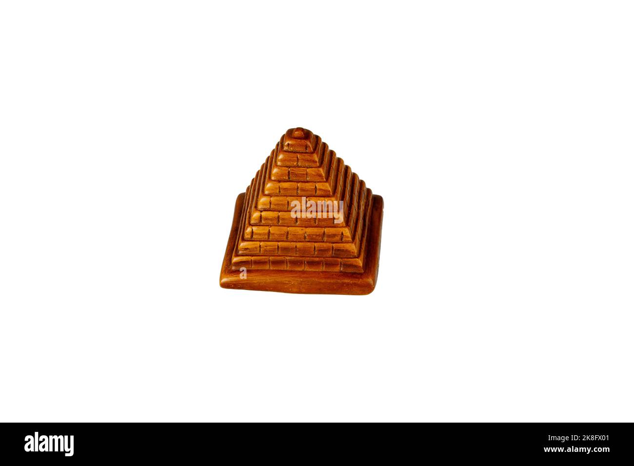 egyptian stone pyramid isolated on white background. High quality photo ...