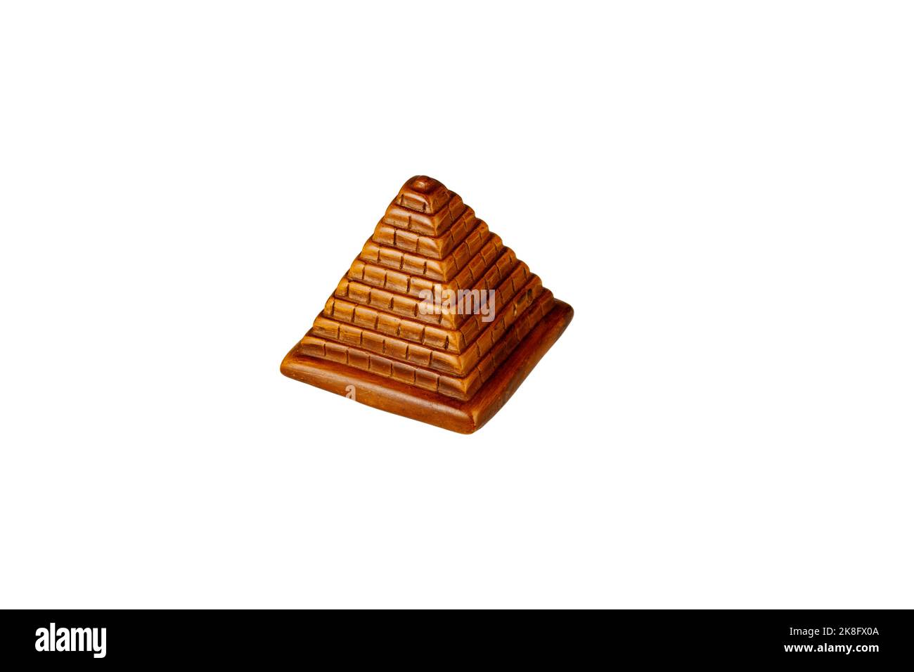 egyptian stone pyramid isolated on white background. High quality photo ...