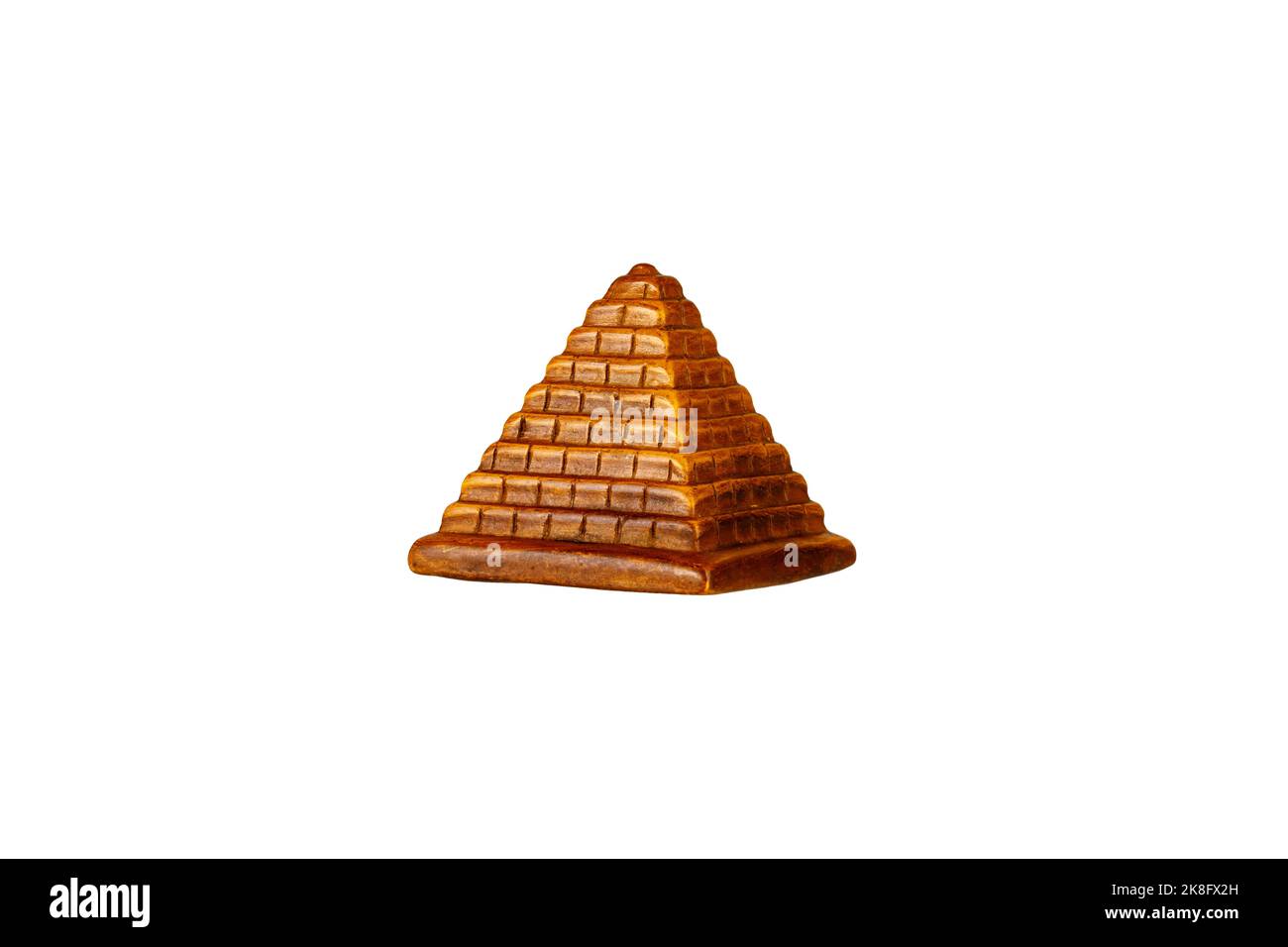 egyptian stone pyramid isolated on white background. High quality photo ...