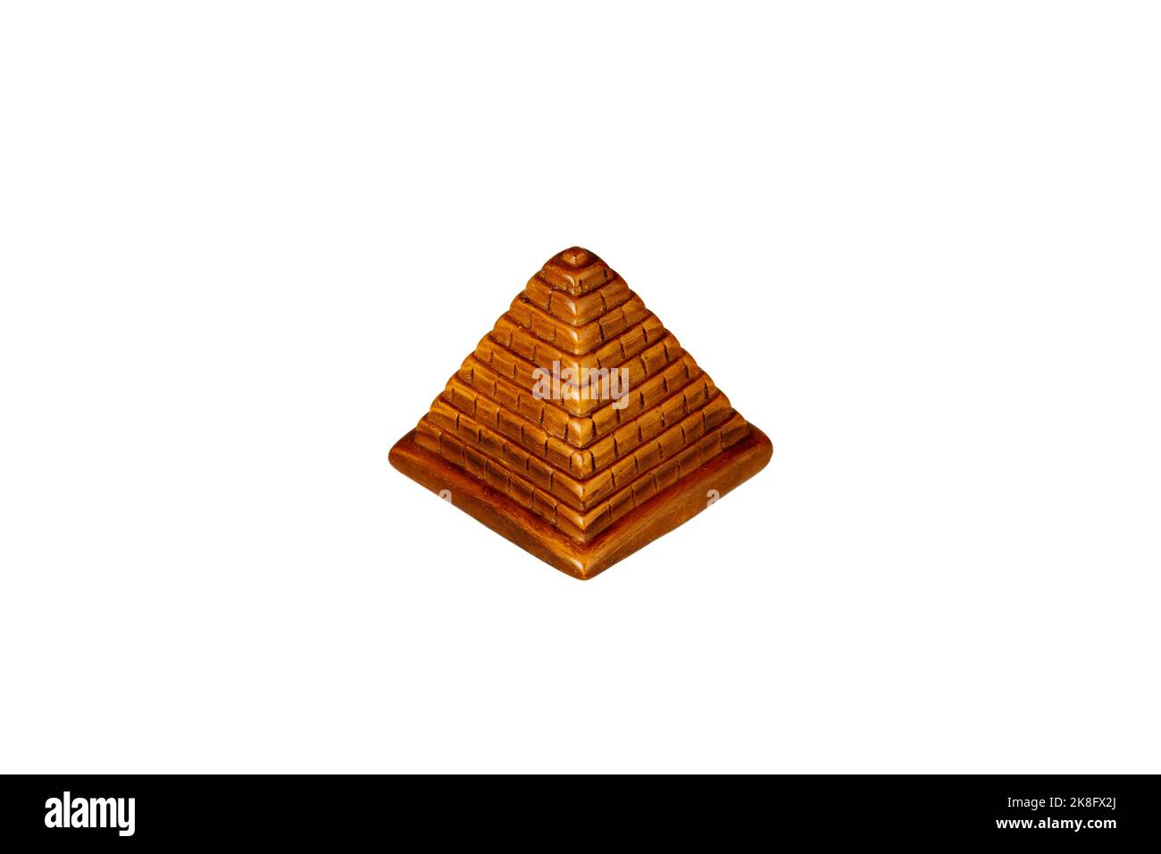 egyptian stone pyramid isolated on white background. High quality photo ...