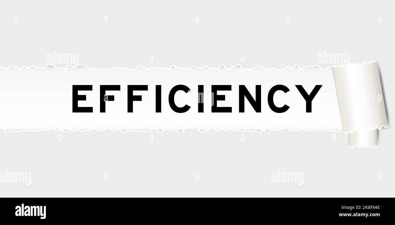 Ripped gray paper background that have word efficiency under torn part Stock Vector Image & Art ...