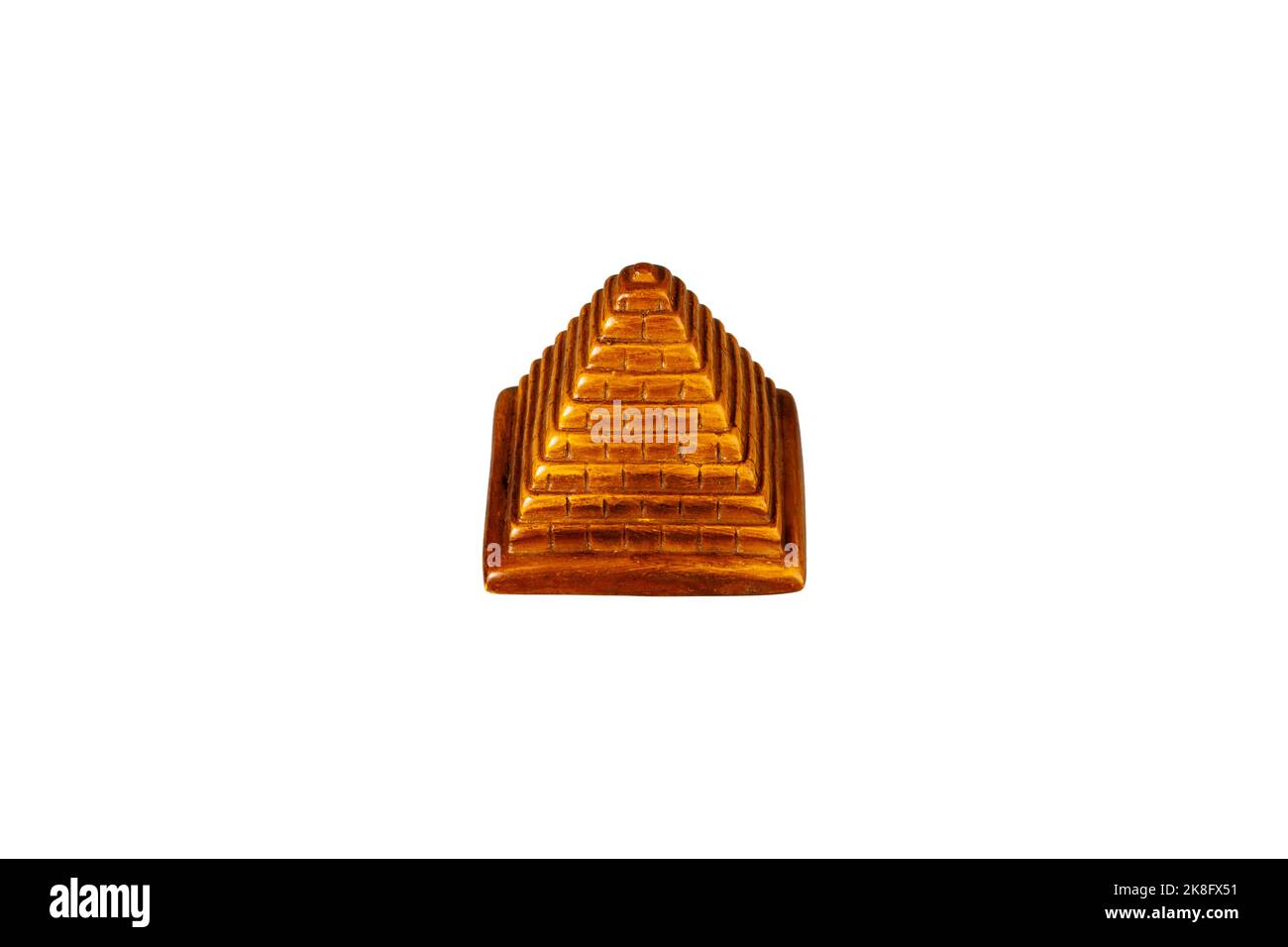 egyptian stone pyramid isolated on white background. High quality photo ...