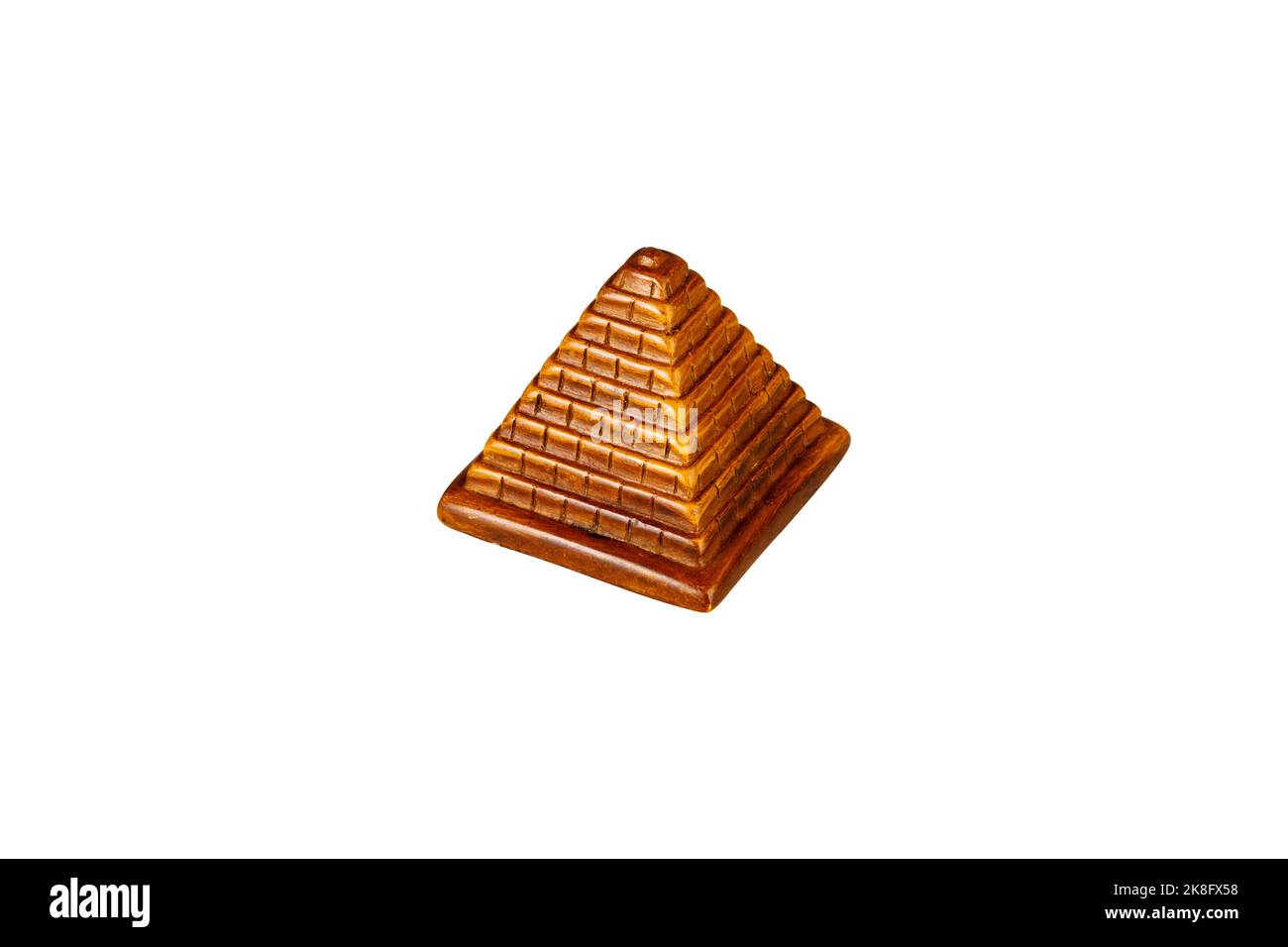 egyptian stone pyramid isolated on white background. High quality photo ...