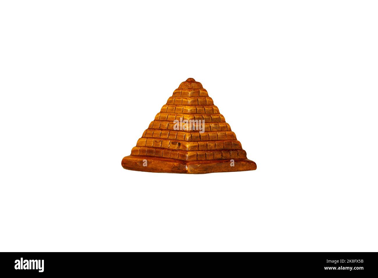 egyptian stone pyramid isolated on white background. High quality photo ...