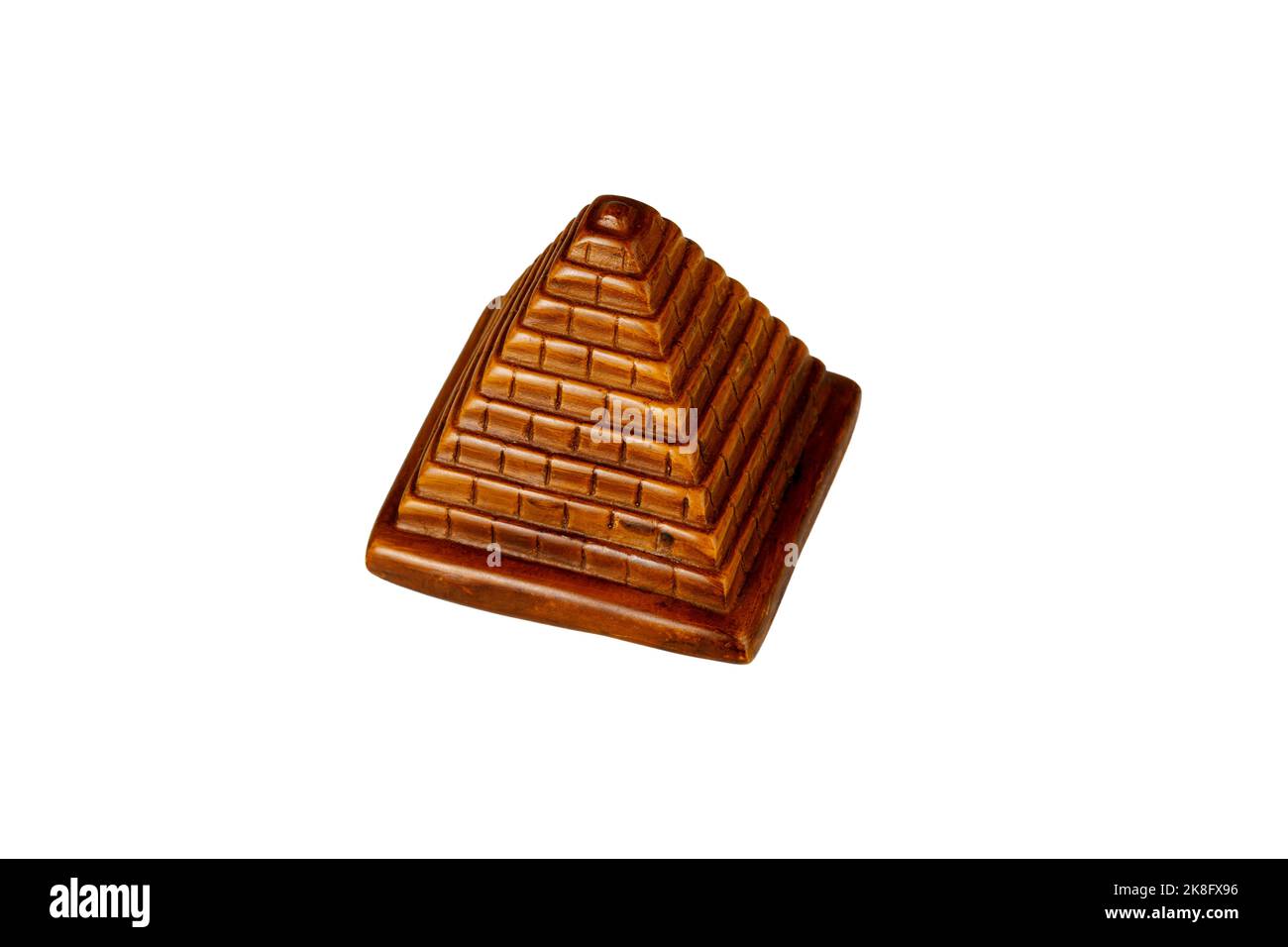 egyptian stone pyramid isolated on white background. High quality photo ...