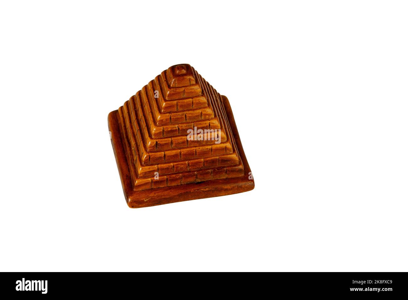 egyptian stone pyramid isolated on white background. High quality photo ...