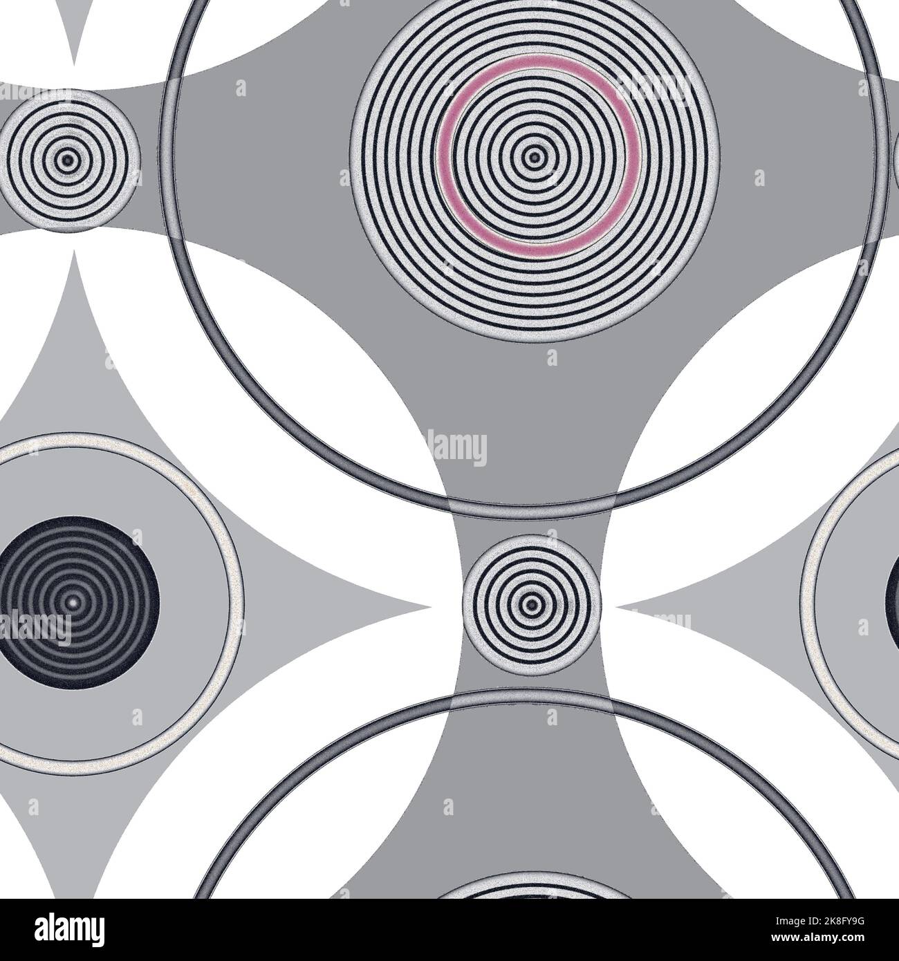 Seamless Geometric In Black And White Abstract Modern Pattern Created