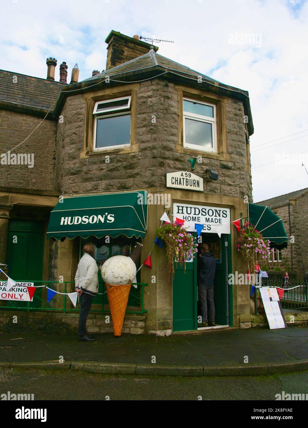 Hudsons Ice Cream Shop, Chatburn, Clitheroe, Lancashire, United Kingdom ...