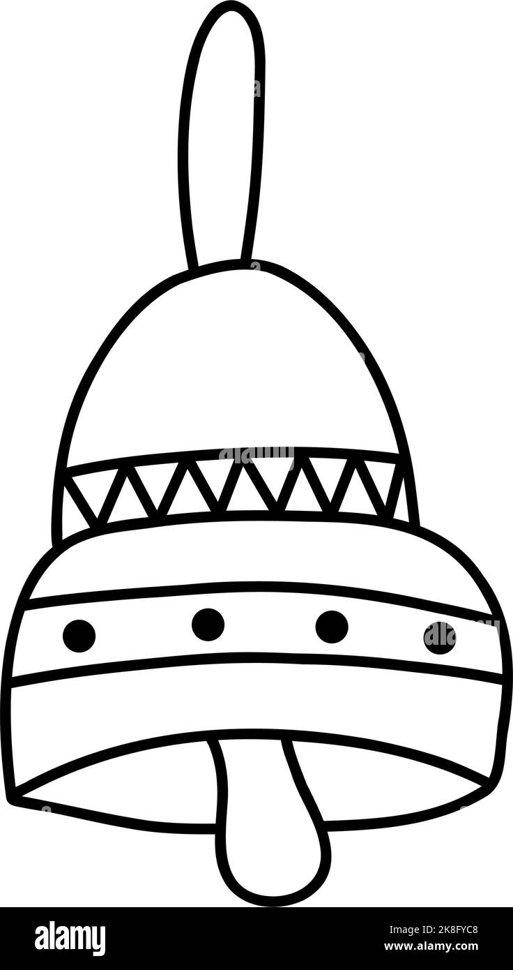 Cartoon drawing concept bell Black and White Stock Photos & Images - Alamy